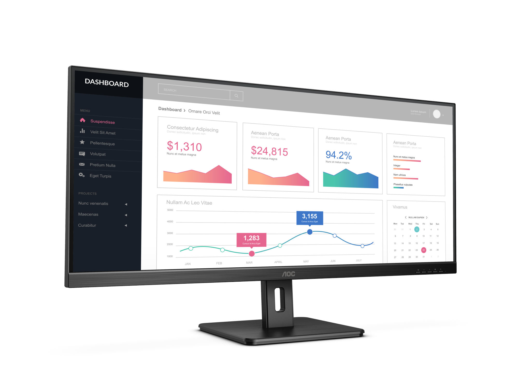U34E2M 34" WQHD Monitor - AOC Monitor (South Africa)